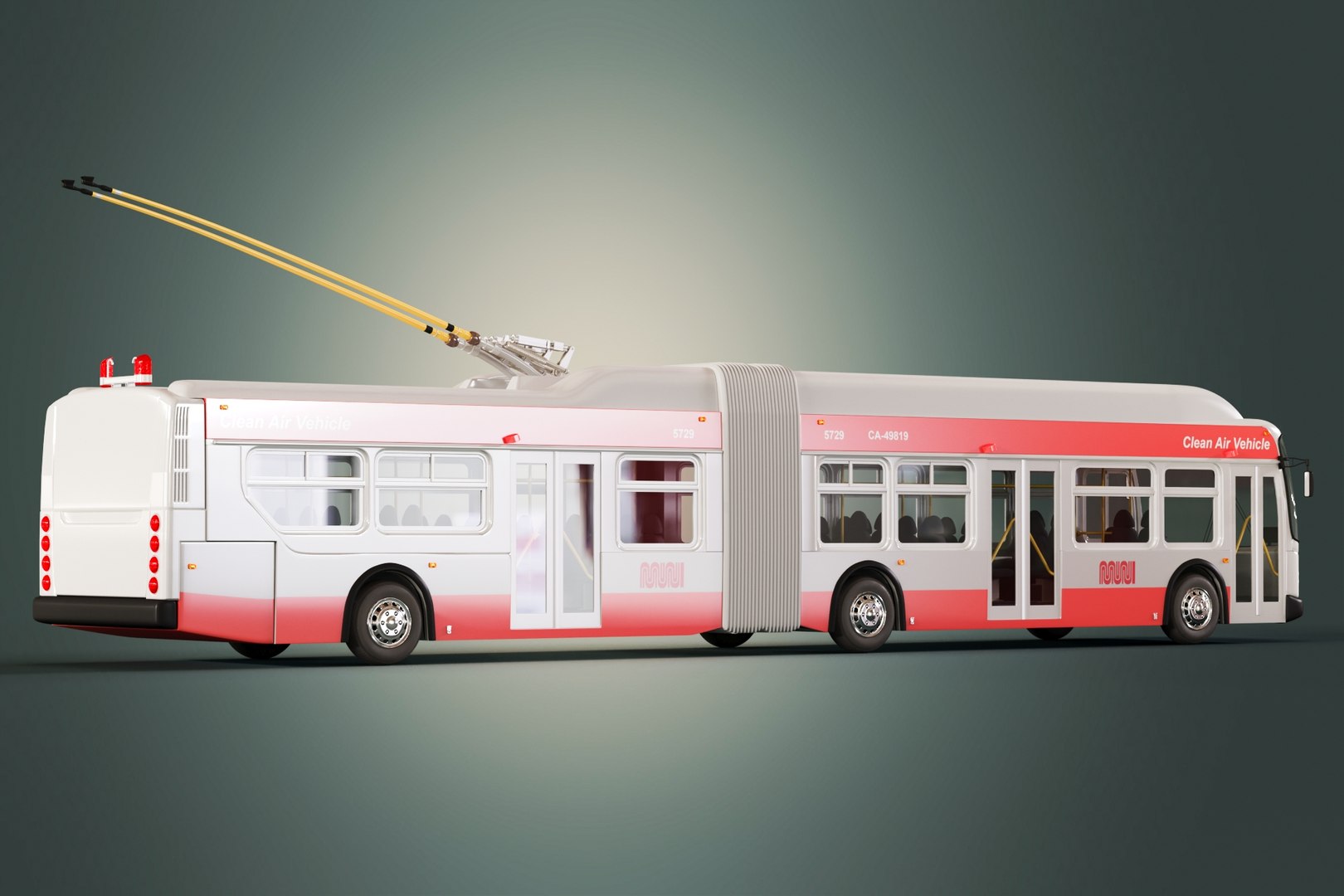 San Francisco Trolleybus SFMTA MUNI 3D Model - TurboSquid 1871892