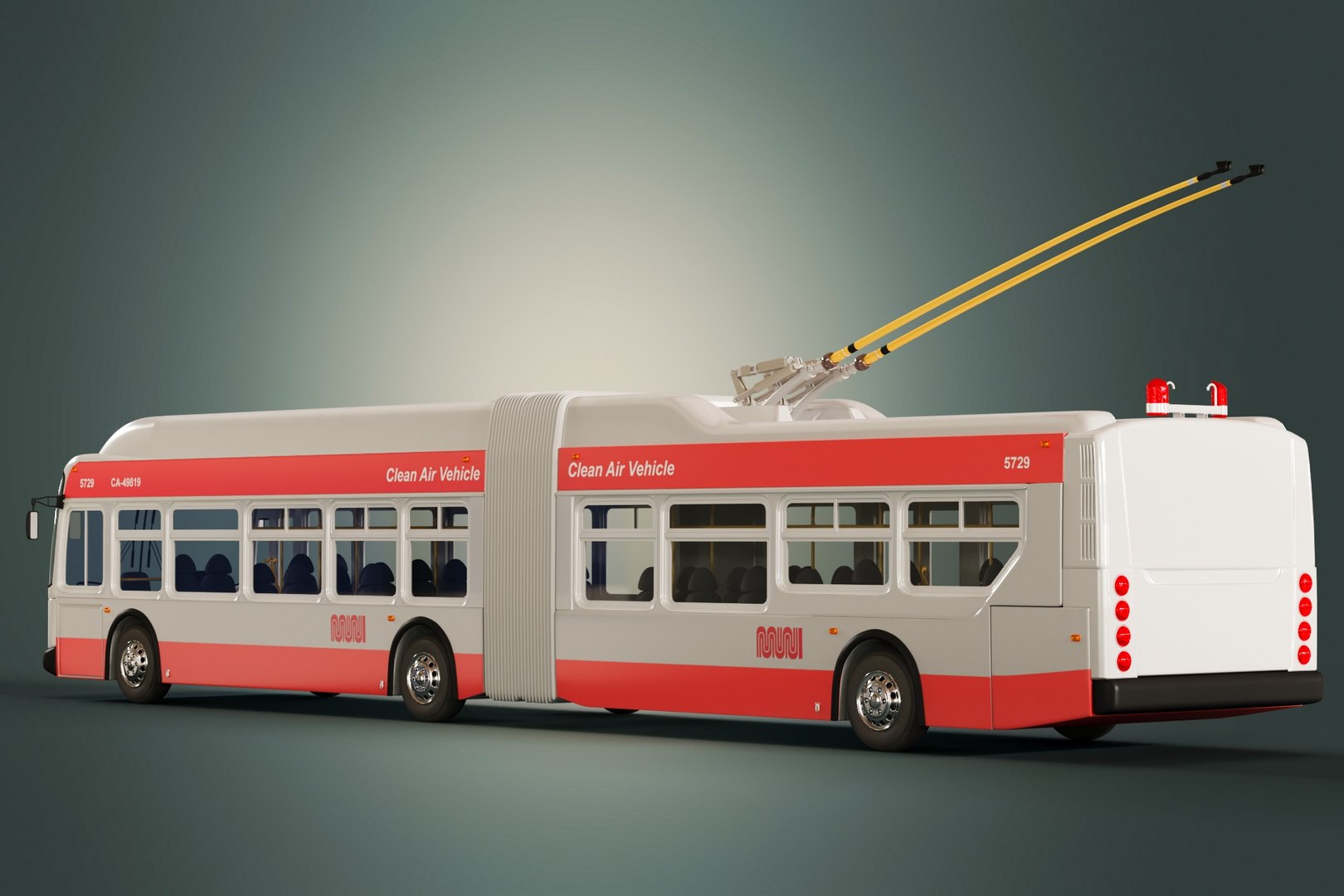 San Francisco Trolleybus SFMTA MUNI 3D Model - TurboSquid 1871892