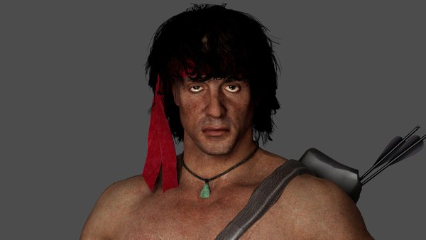 Realistic Rambo RIGGED 3D model - TurboSquid 1761759