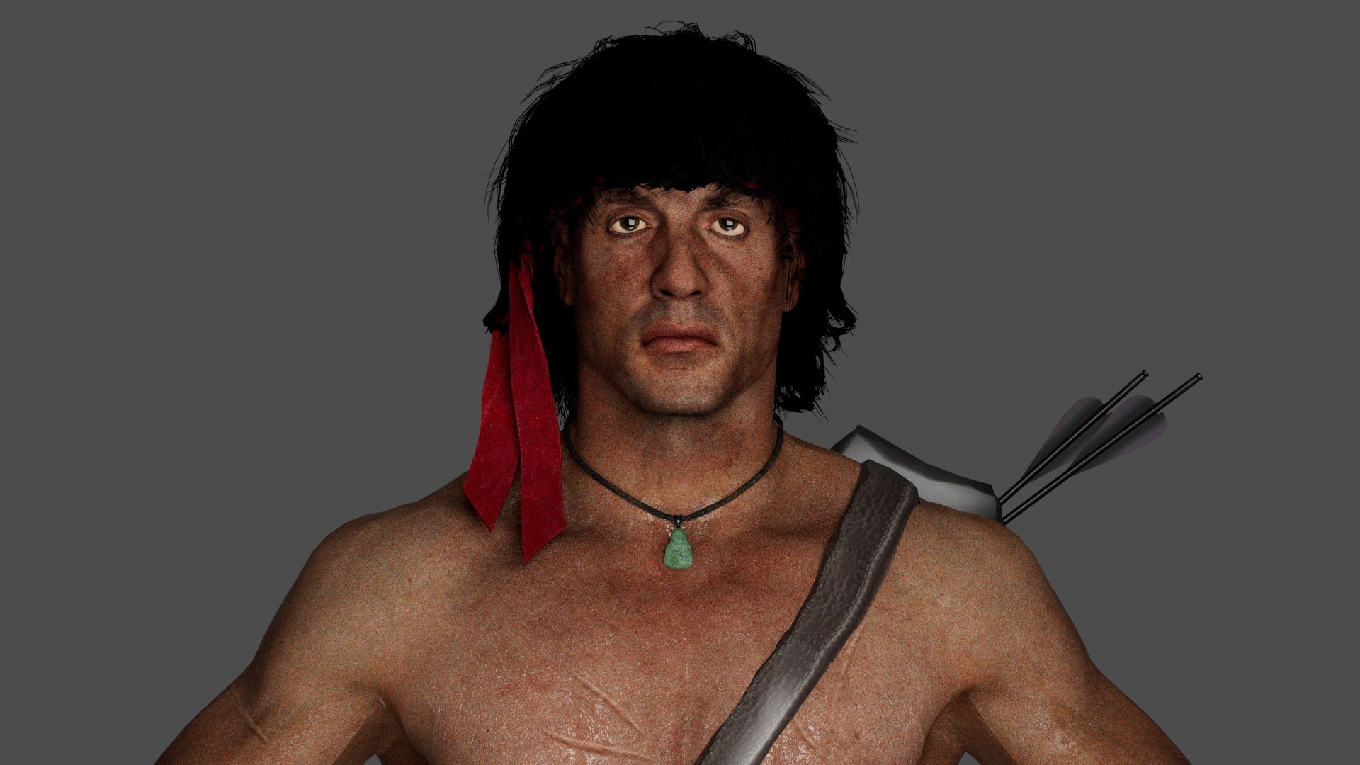 Realistic Rambo RIGGED 3D model - TurboSquid 1761759