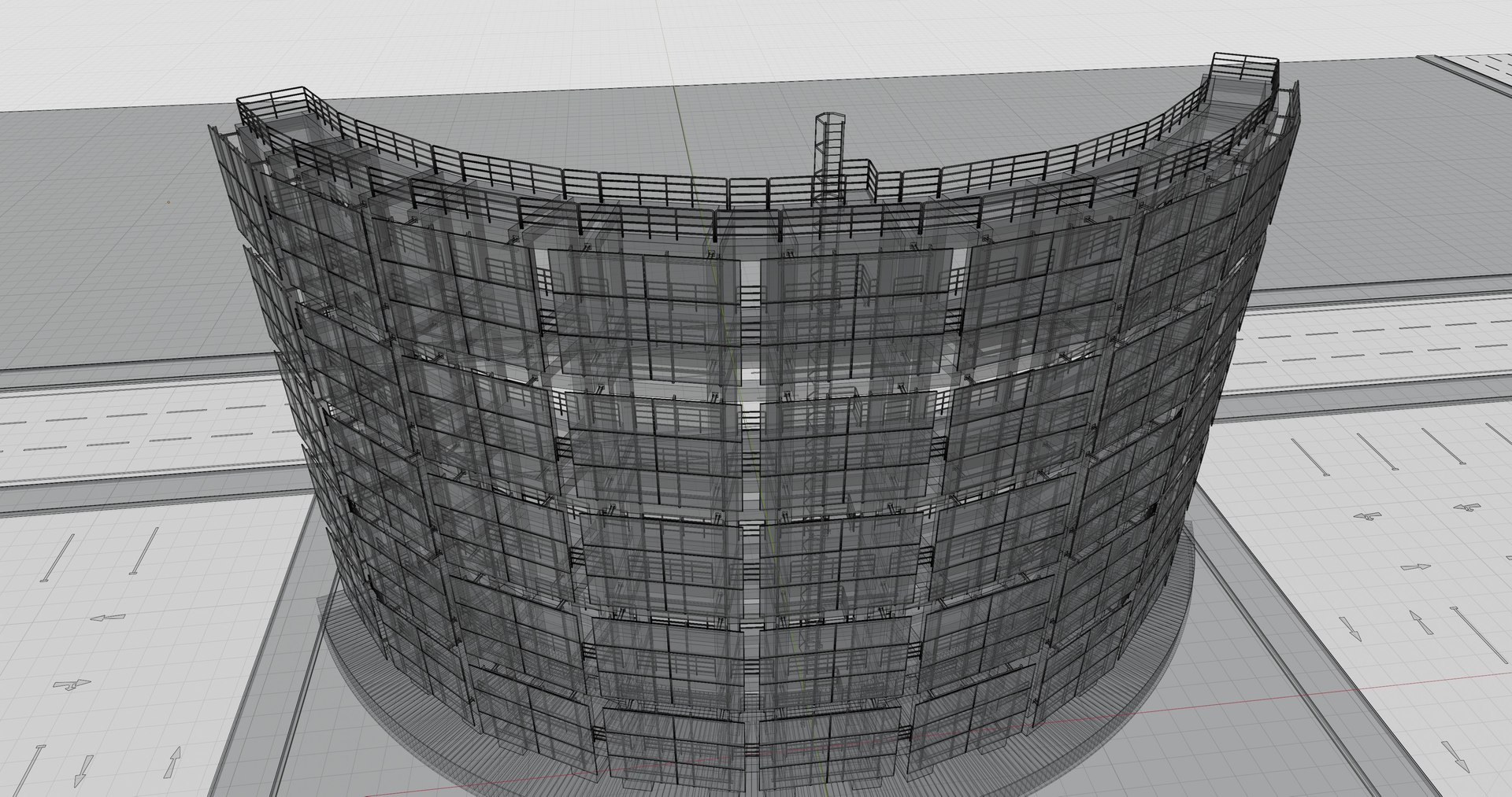 Solar Concrete Tower Type-3 3D Model - TurboSquid 2331339