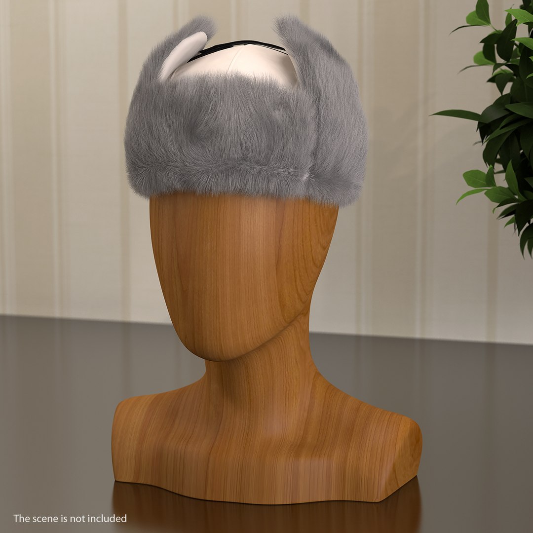 3D Model Trapper Winter Hat Fur - TurboSquid 1430464