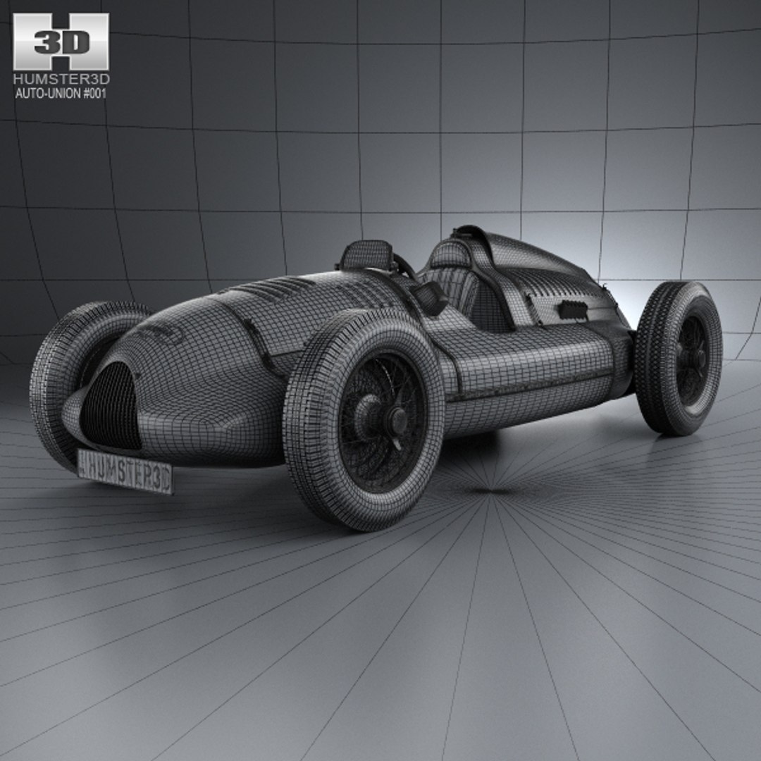 1938 Auto Union 3d Model