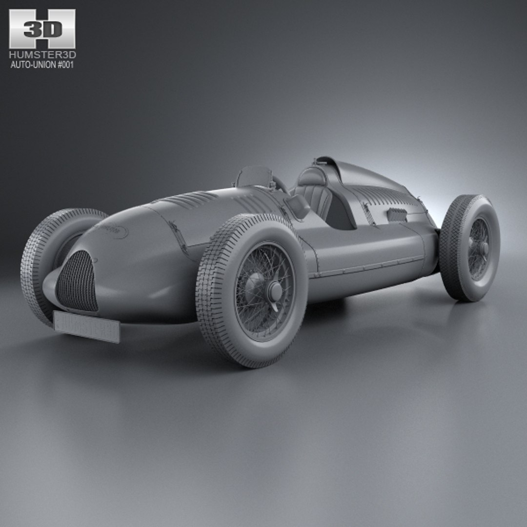 1938 Auto Union 3d Model