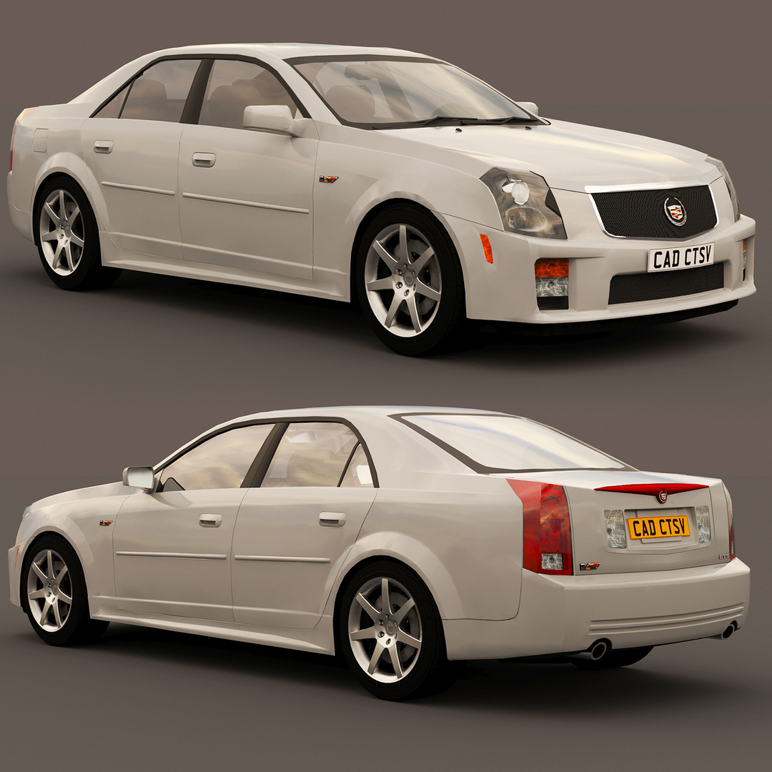 Cadillac cts v 2004 model - TurboSquid 1958951