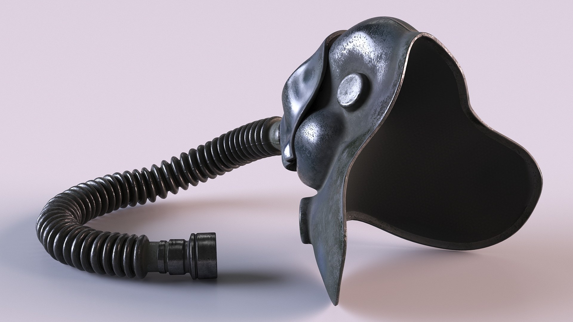 Old Fighter Pilot Oxygen Mask 3D - TurboSquid 2178901