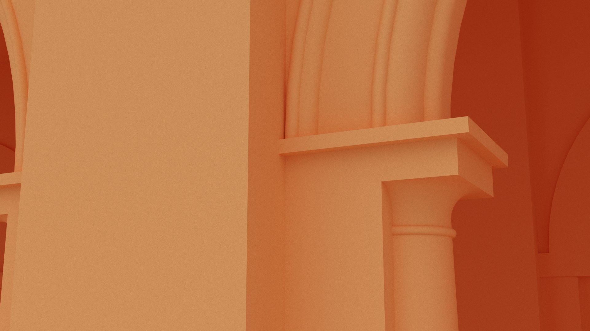 3D Building Front - 4 Arch Sections 008 - TurboSquid 2029831