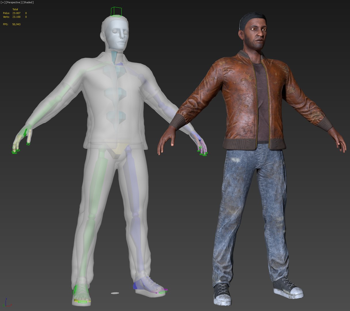 Games Male Survivor Model - TurboSquid 1327394