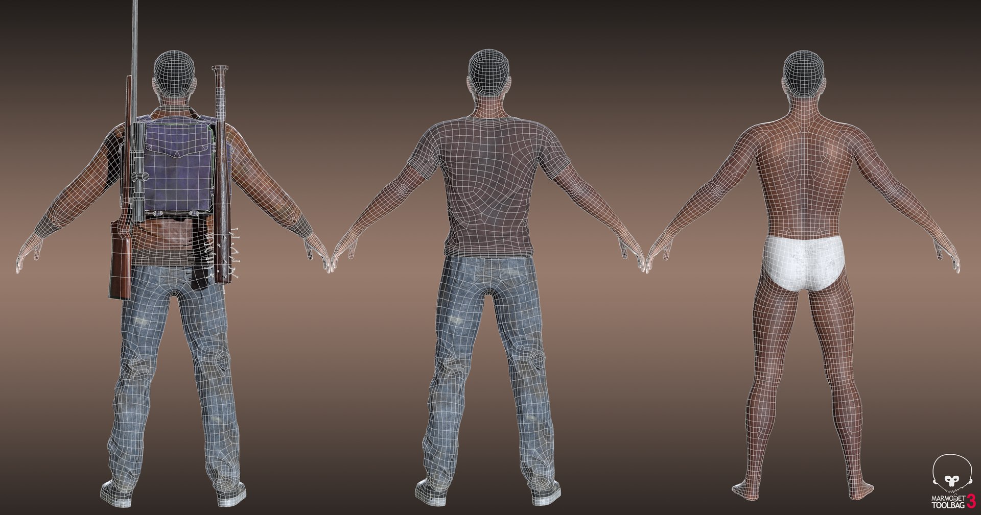 Games Male Survivor Model - TurboSquid 1327394