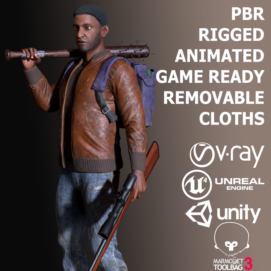 Games Male Survivor Model - TurboSquid 1327394