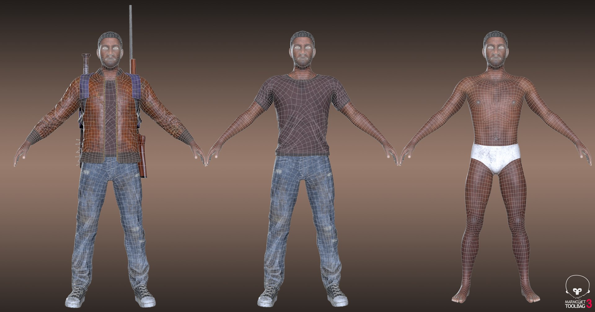 Games Male Survivor Model - TurboSquid 1327394