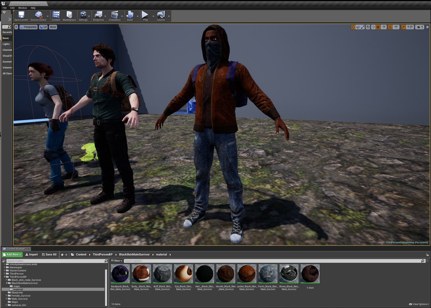 Games Male Survivor Model - TurboSquid 1327394