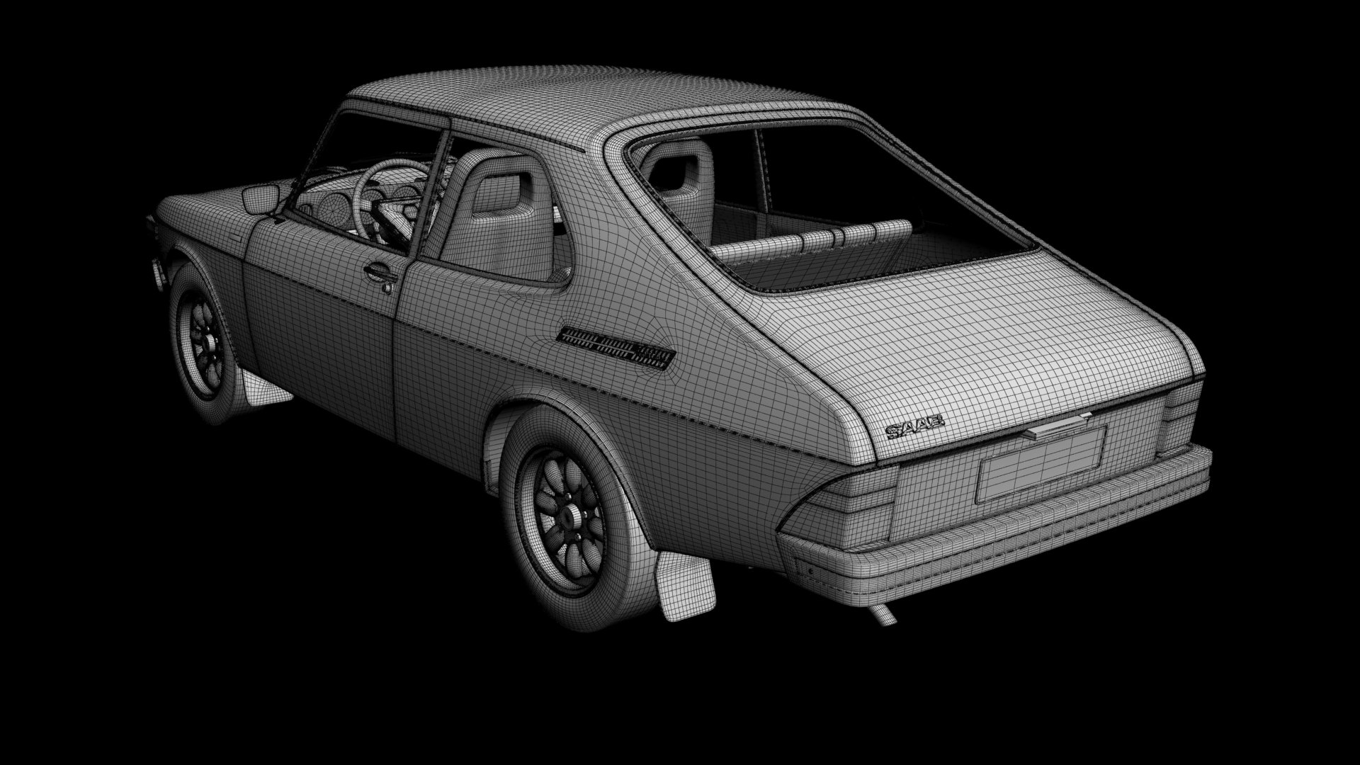 3D Saab 99 Combi Coupe Model - TurboSquid 2163484