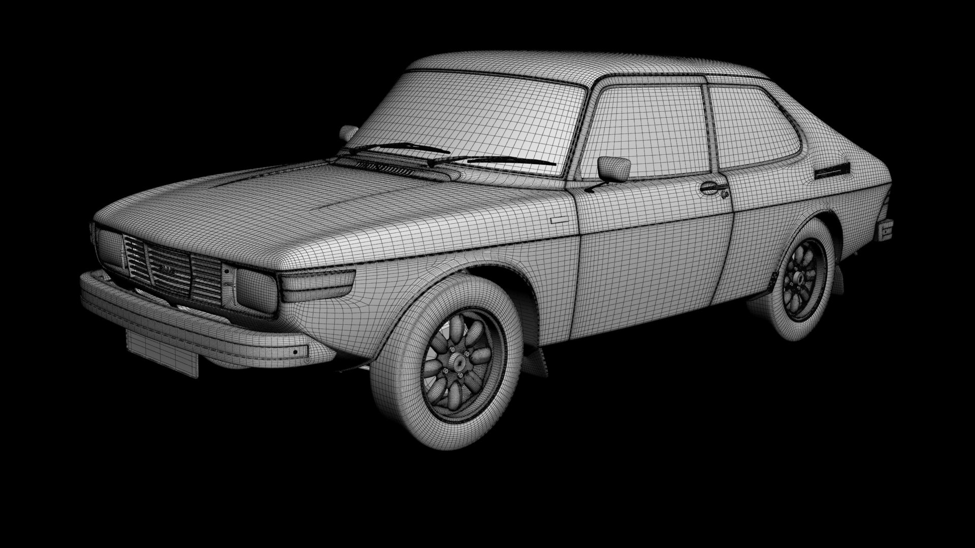 3D Saab 99 Combi Coupe Model - TurboSquid 2163484