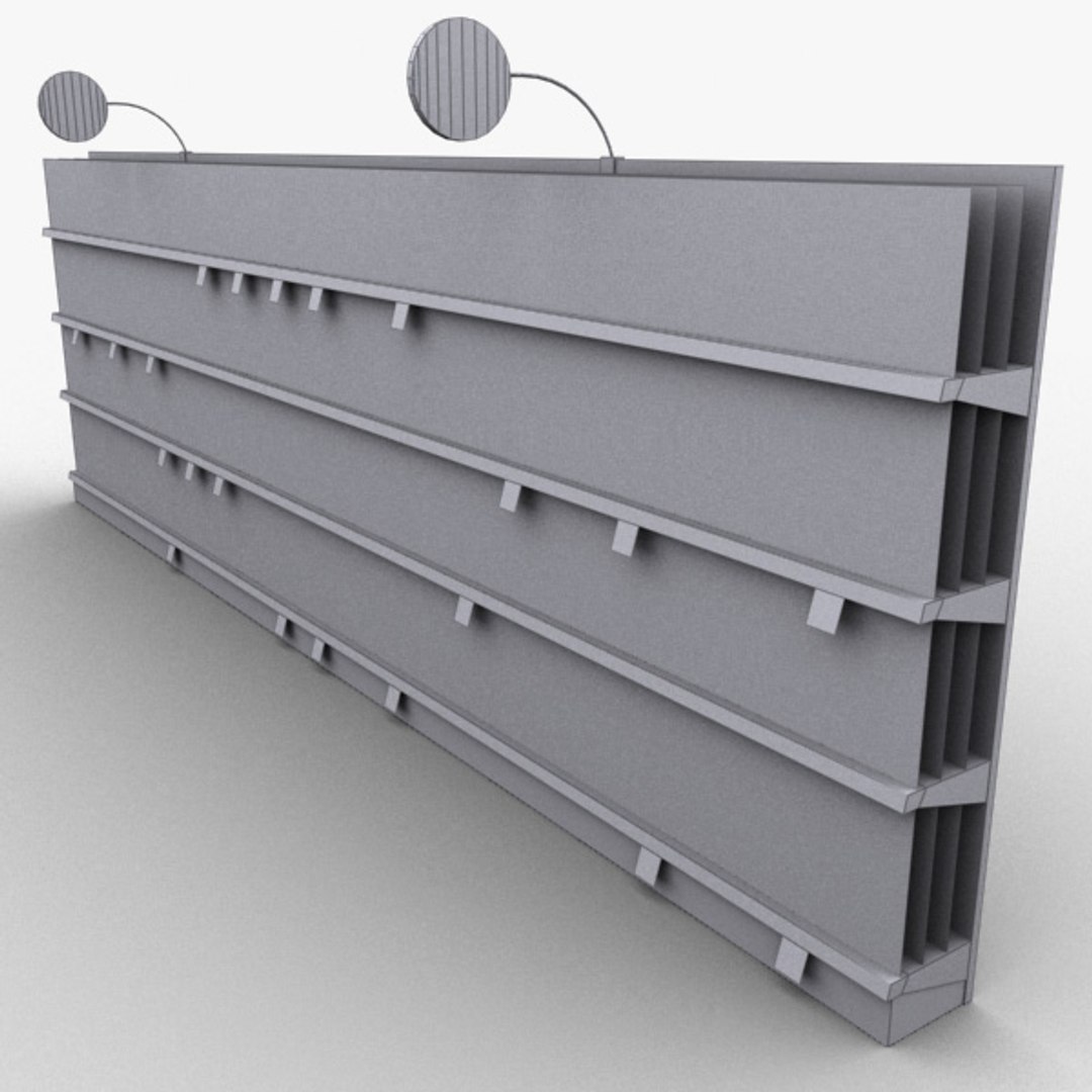 Retail Store Shelves - 3d Model