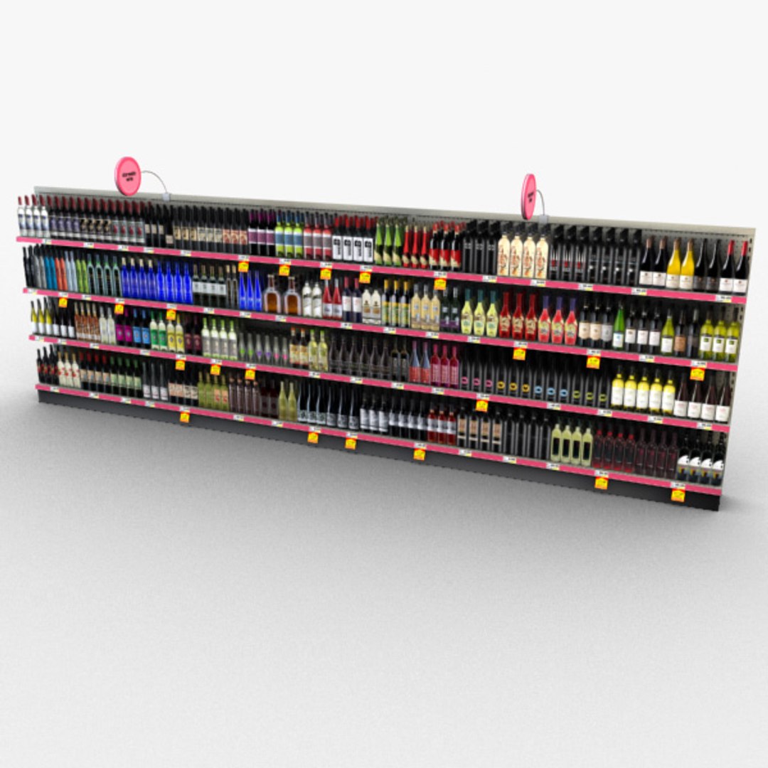 Retail Store Shelves - 3d Model