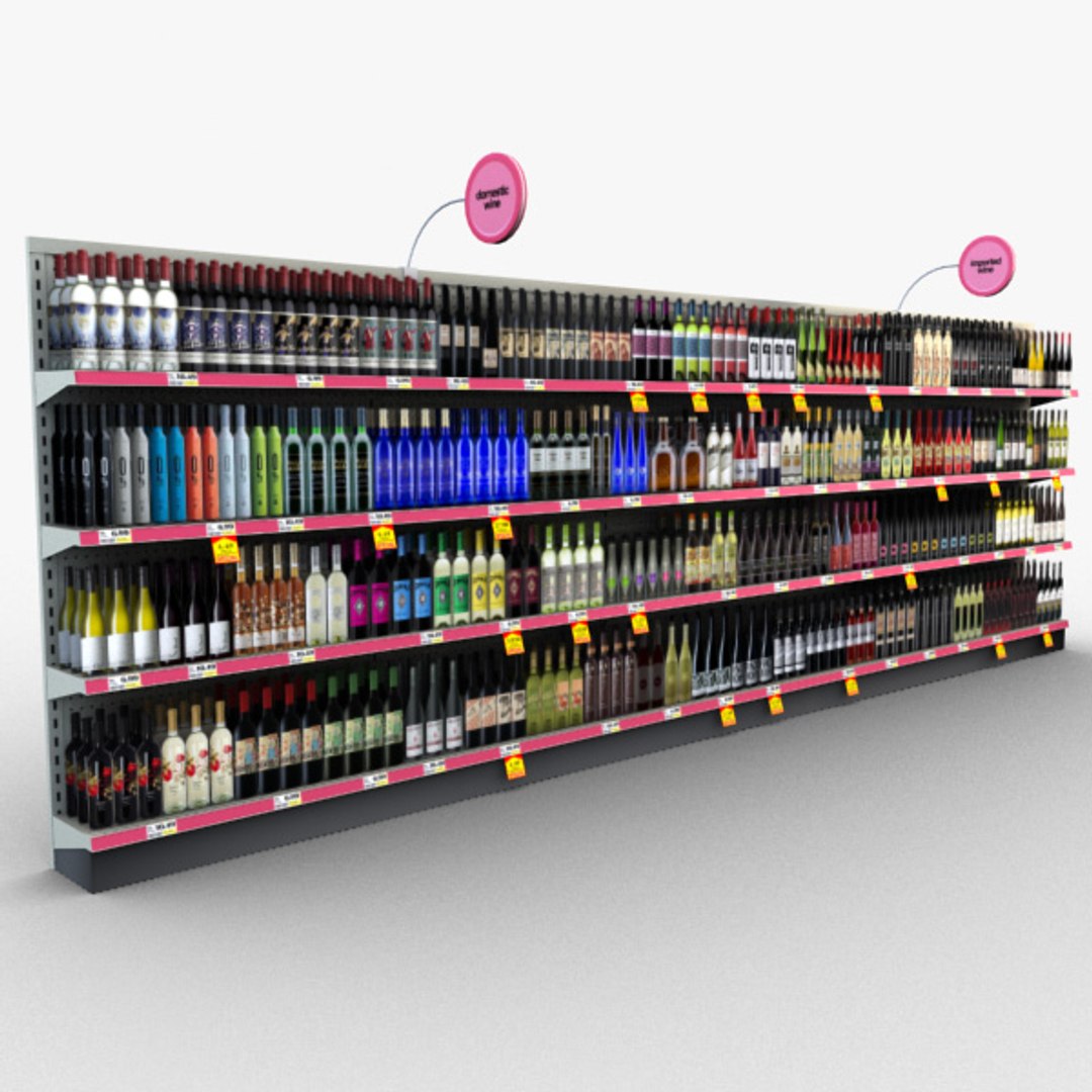 Retail Store Shelves - 3d Model