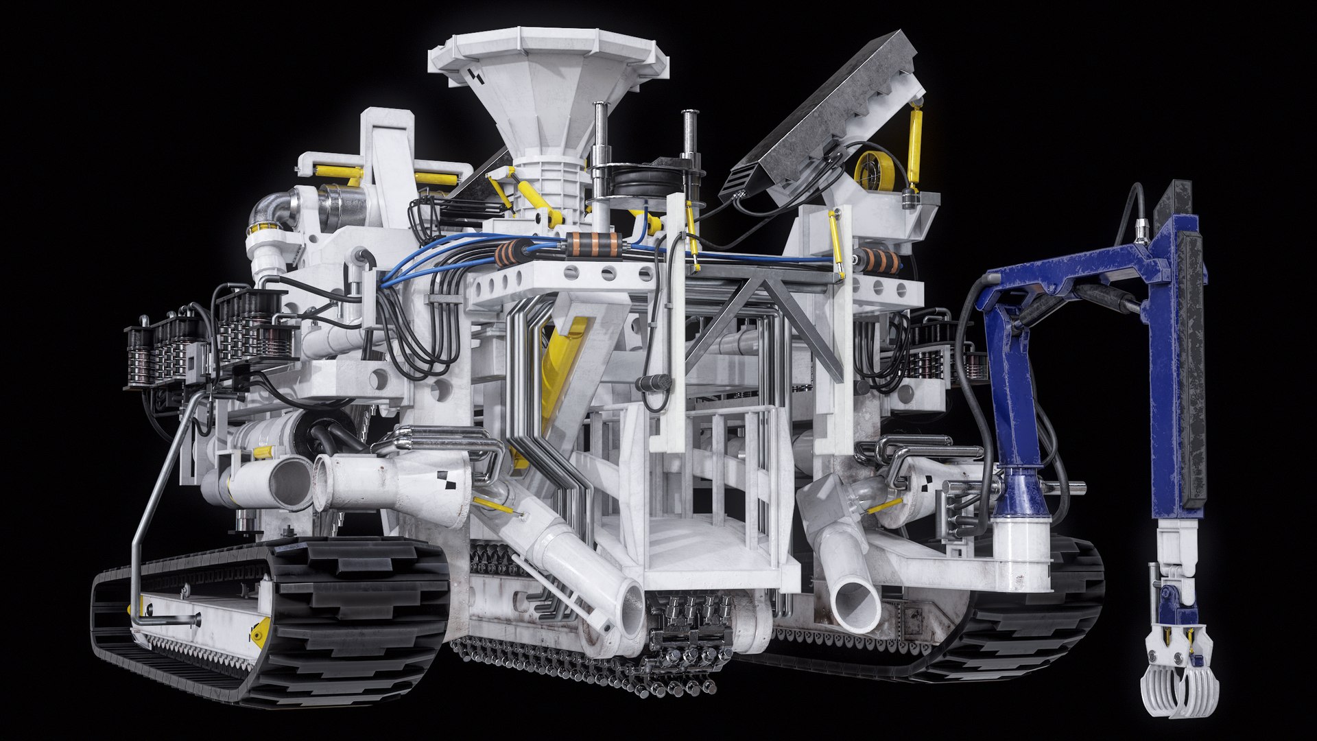 Underwater SMD Subsea Cable Trencher CBT2400 PBR model - TurboSquid 2146259