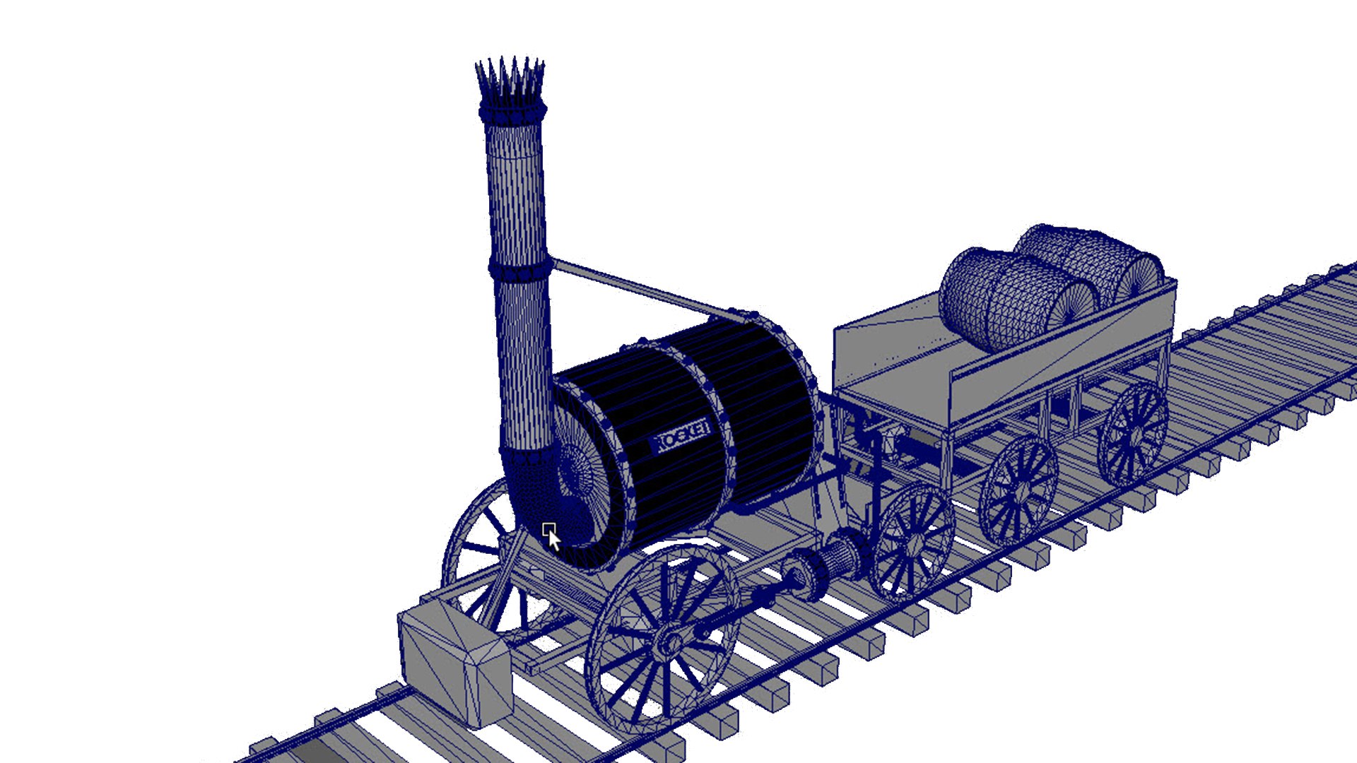 Rocket Locomotive 3D Model - TurboSquid 1831876