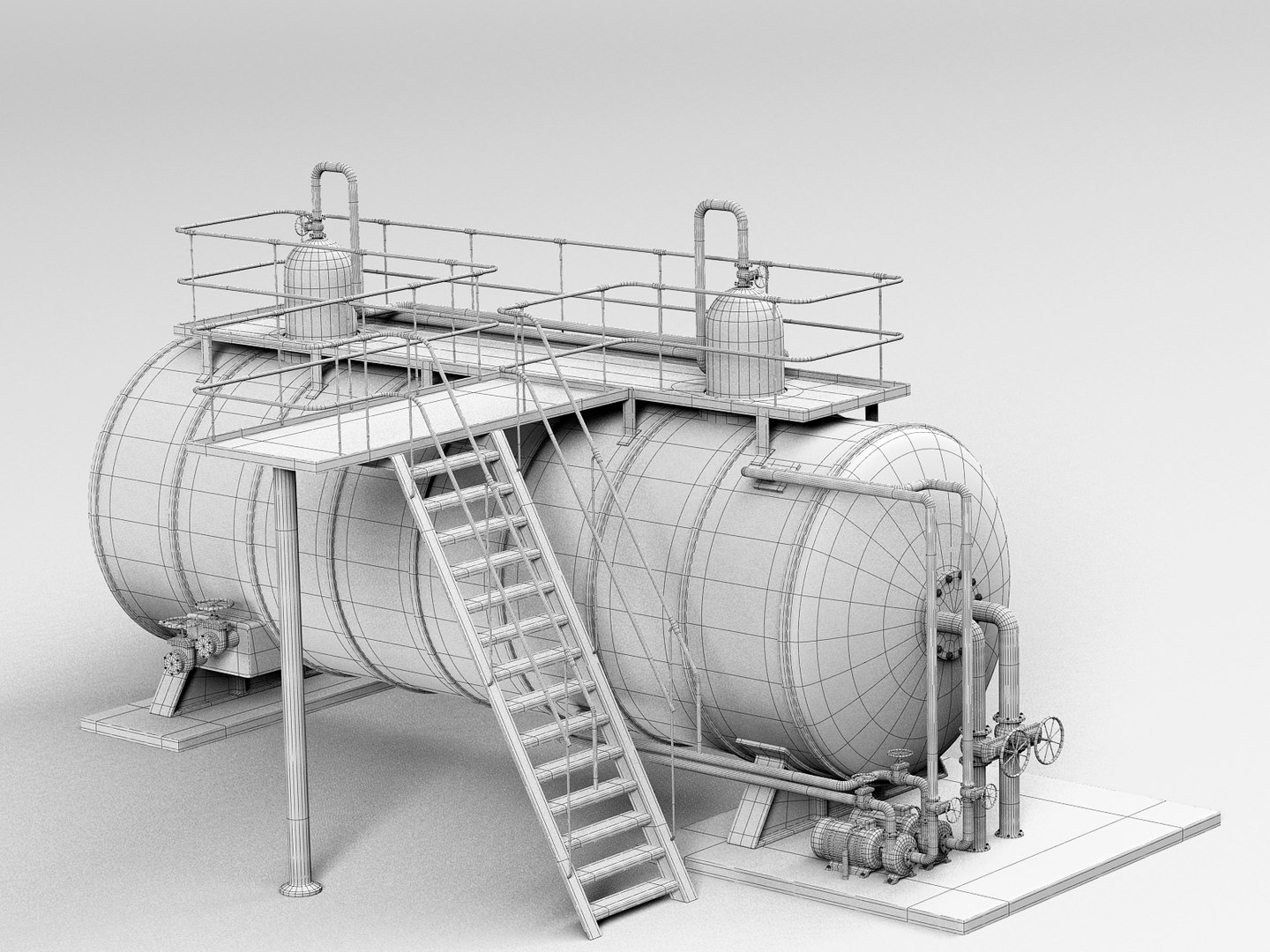 3D Industrial Chemical Tank - TurboSquid 1360756