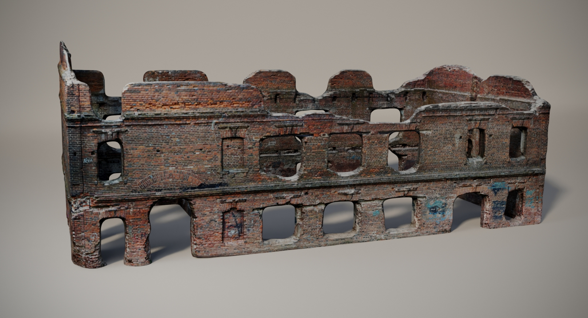 3d Old Ruins Model