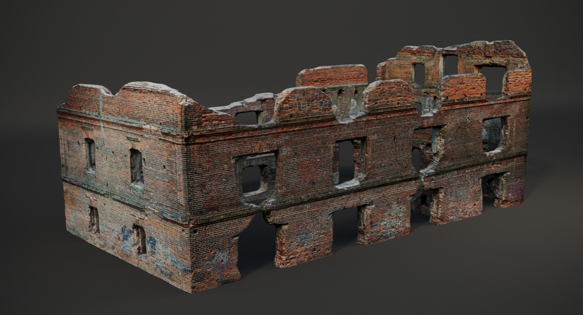 3d Old Ruins Model