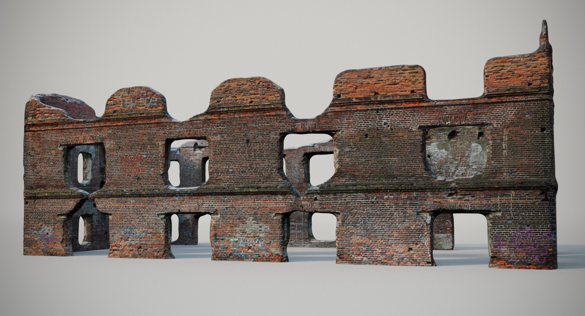 3d Old Ruins Model