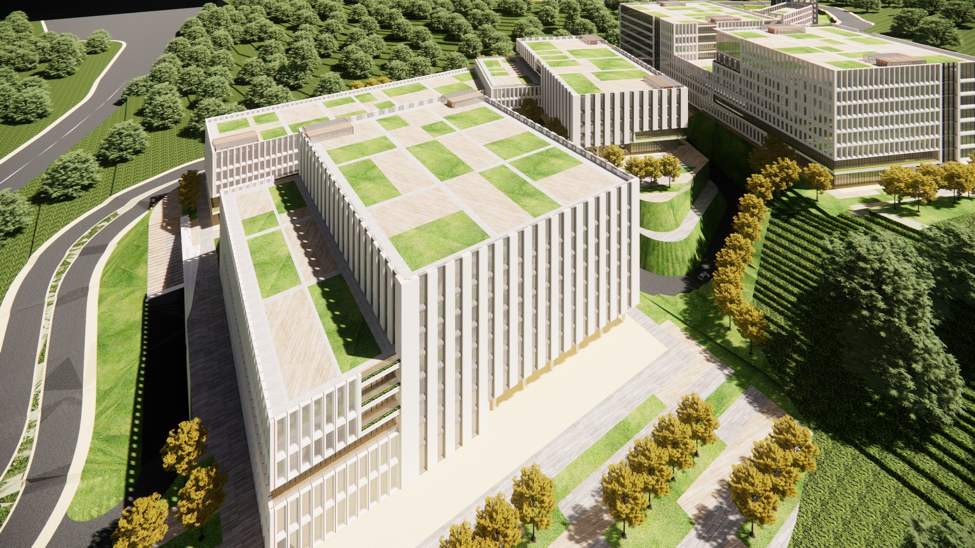 Modern City Block -A18 Model - TurboSquid 2380449