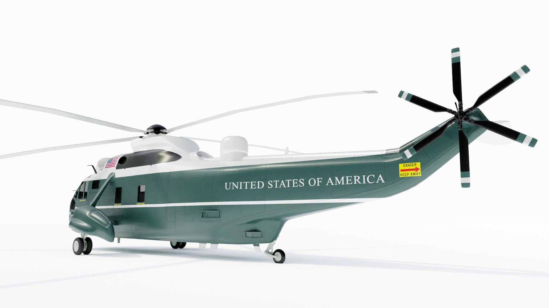 3D Model Marine One VH-3D - TurboSquid 2026530