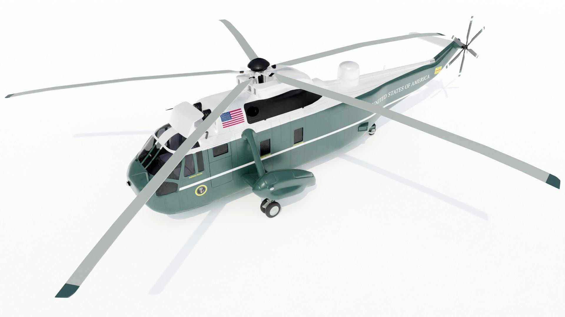 3D Model Marine One VH-3D - TurboSquid 2026530