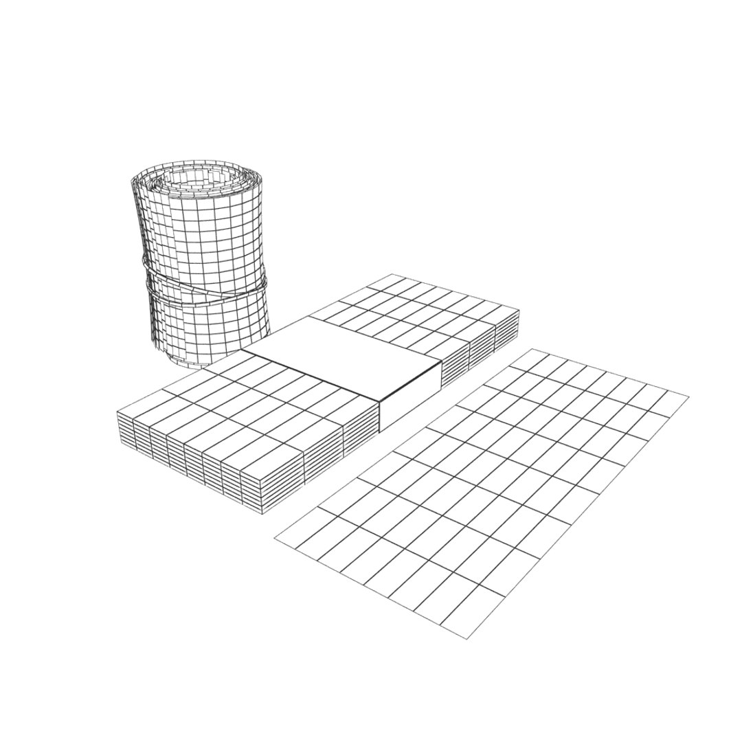 100 Dollar Bills 3d Model