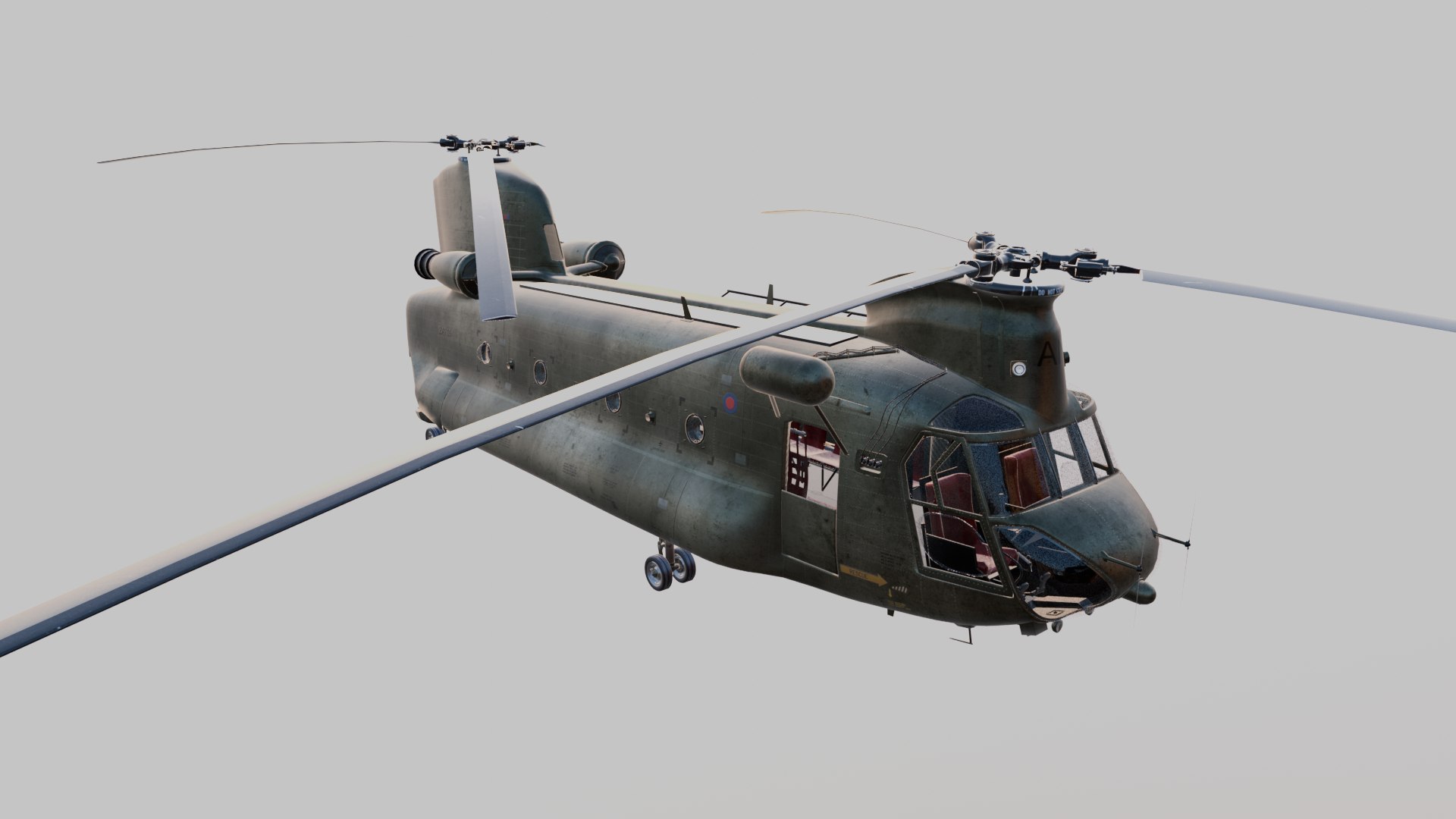 CH 47 Chinook Military Transport Helicopter 3D - TurboSquid 2287420