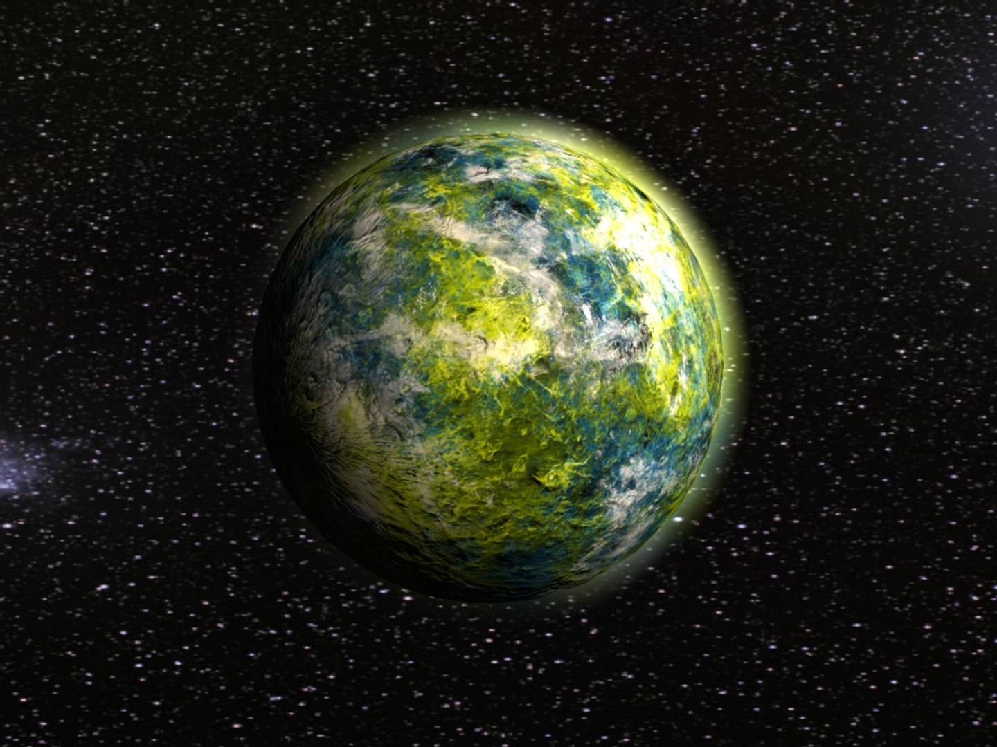 Green Alien Planet Model - TurboSquid 1196427