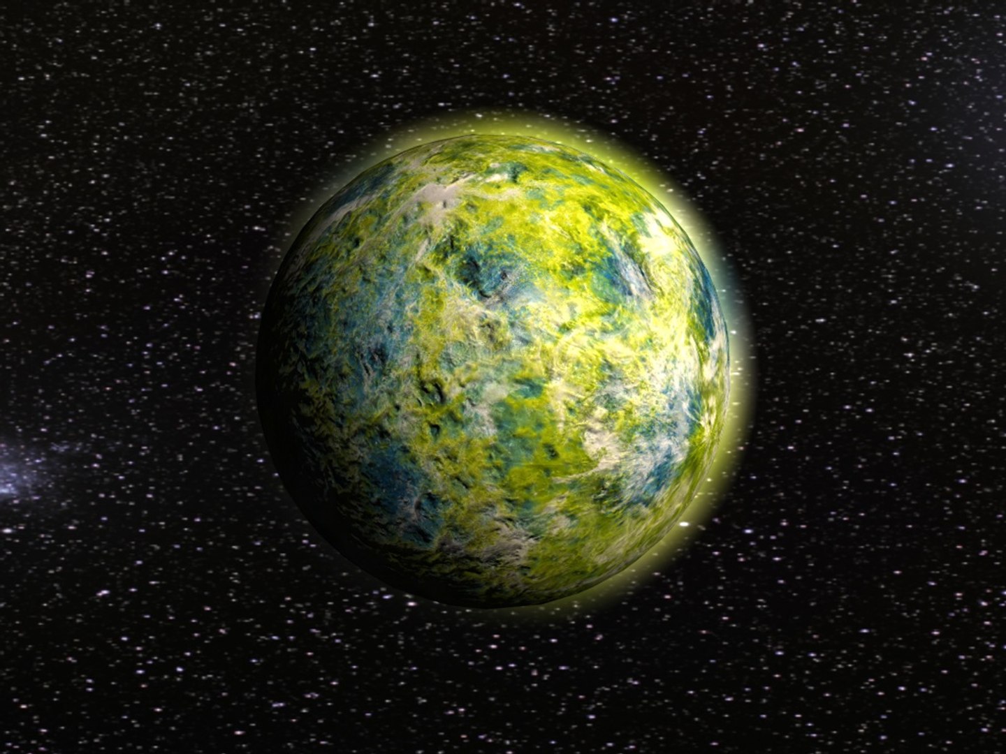 Green Alien Planet Model - TurboSquid 1196427