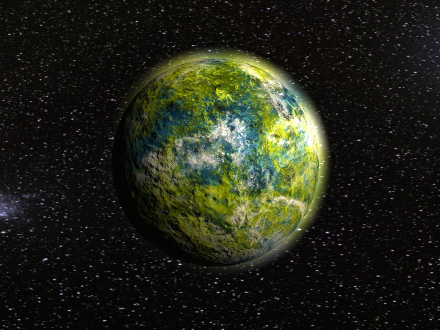 Green Alien Planet Model - TurboSquid 1196427