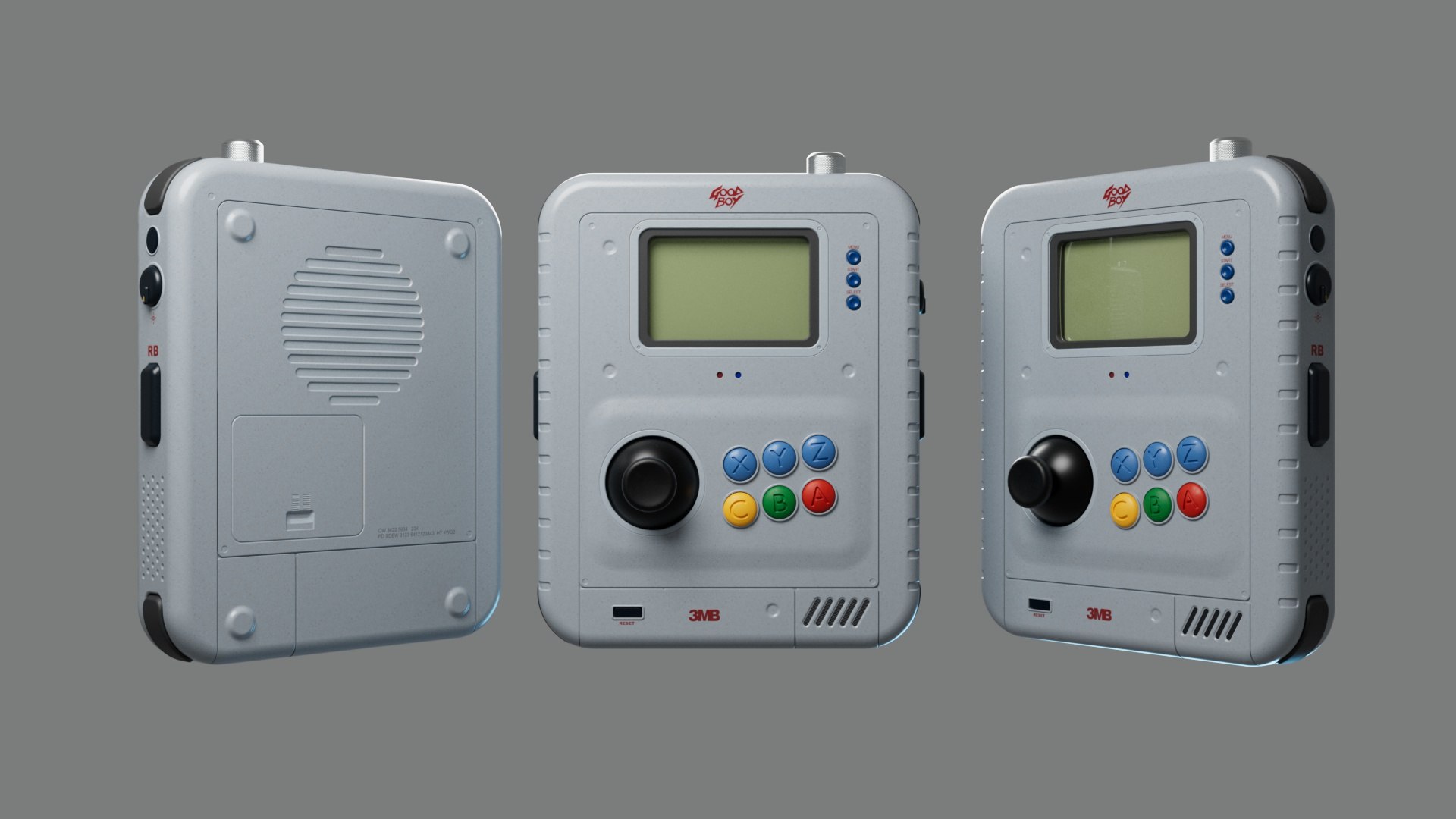 3D Game Console In Retro Design Style - TurboSquid 2366173