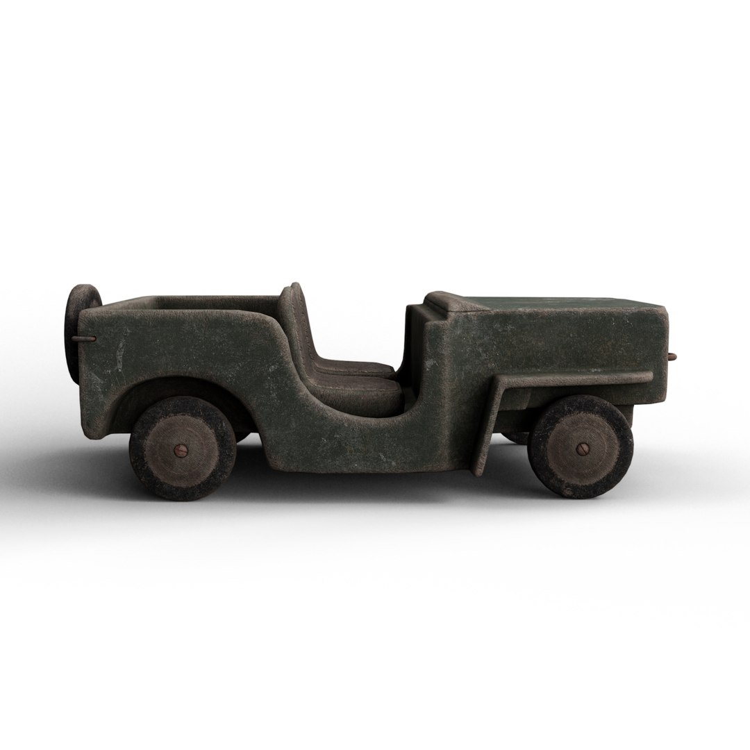 Vintage Wooden Toy Car 3D Model - TurboSquid 1989281