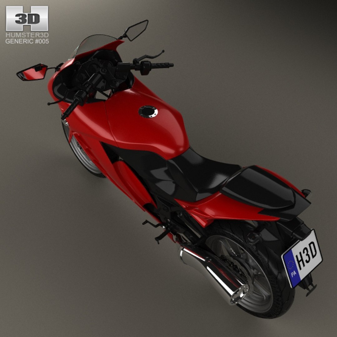 3D Generic Sport Bike - TurboSquid 1236590