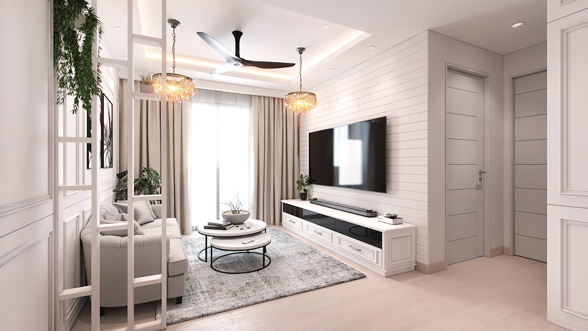 Modern Elegance Apartment Interior Scene 3ds Max V-Ray Render 3D Model ...