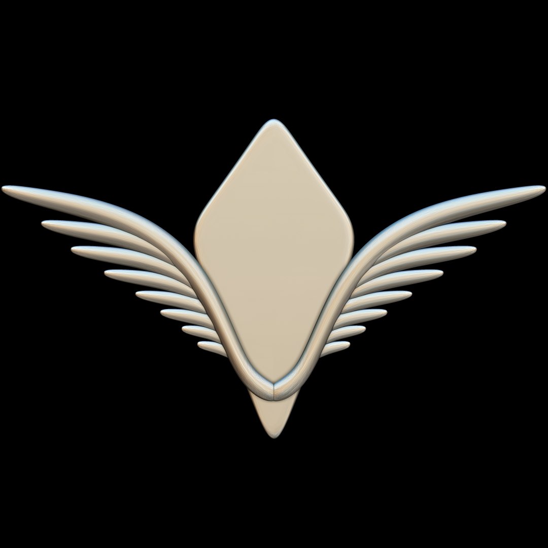 3d Wings Crest