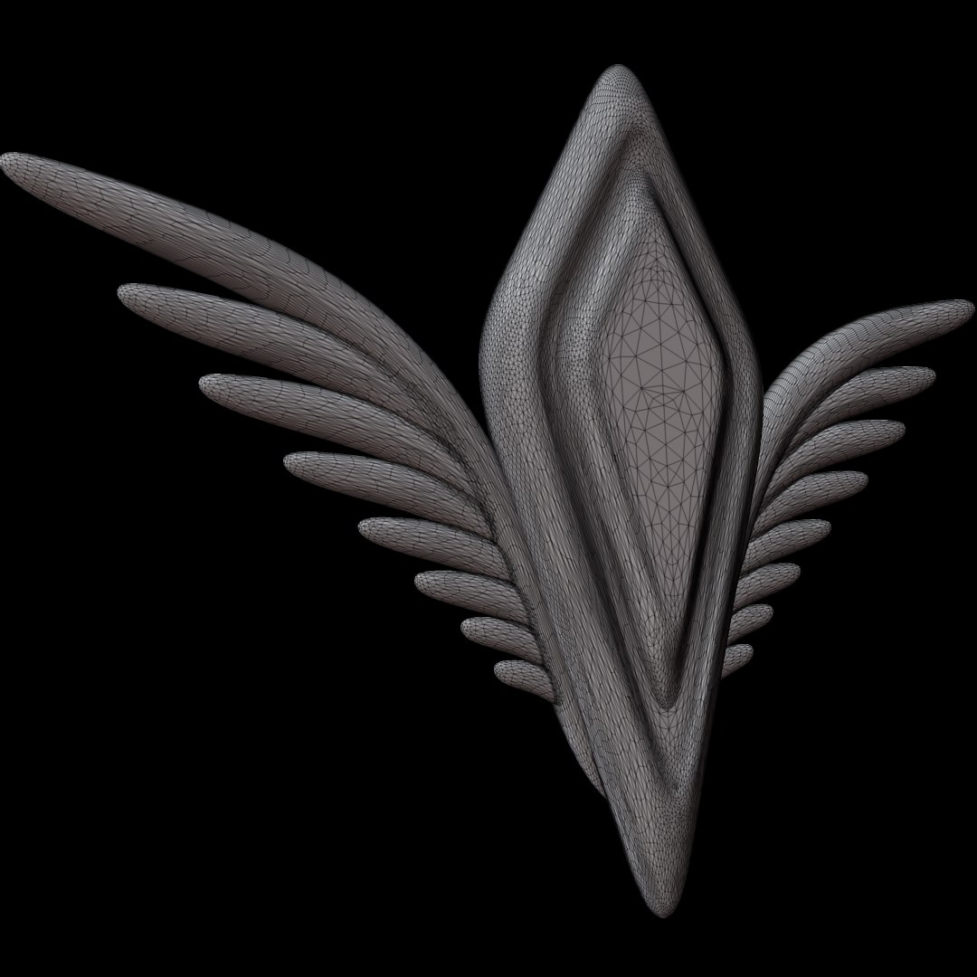 3d Wings Crest