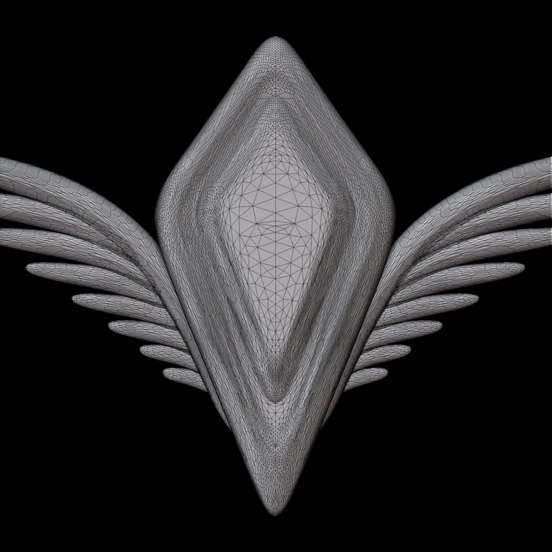 3d Wings Crest