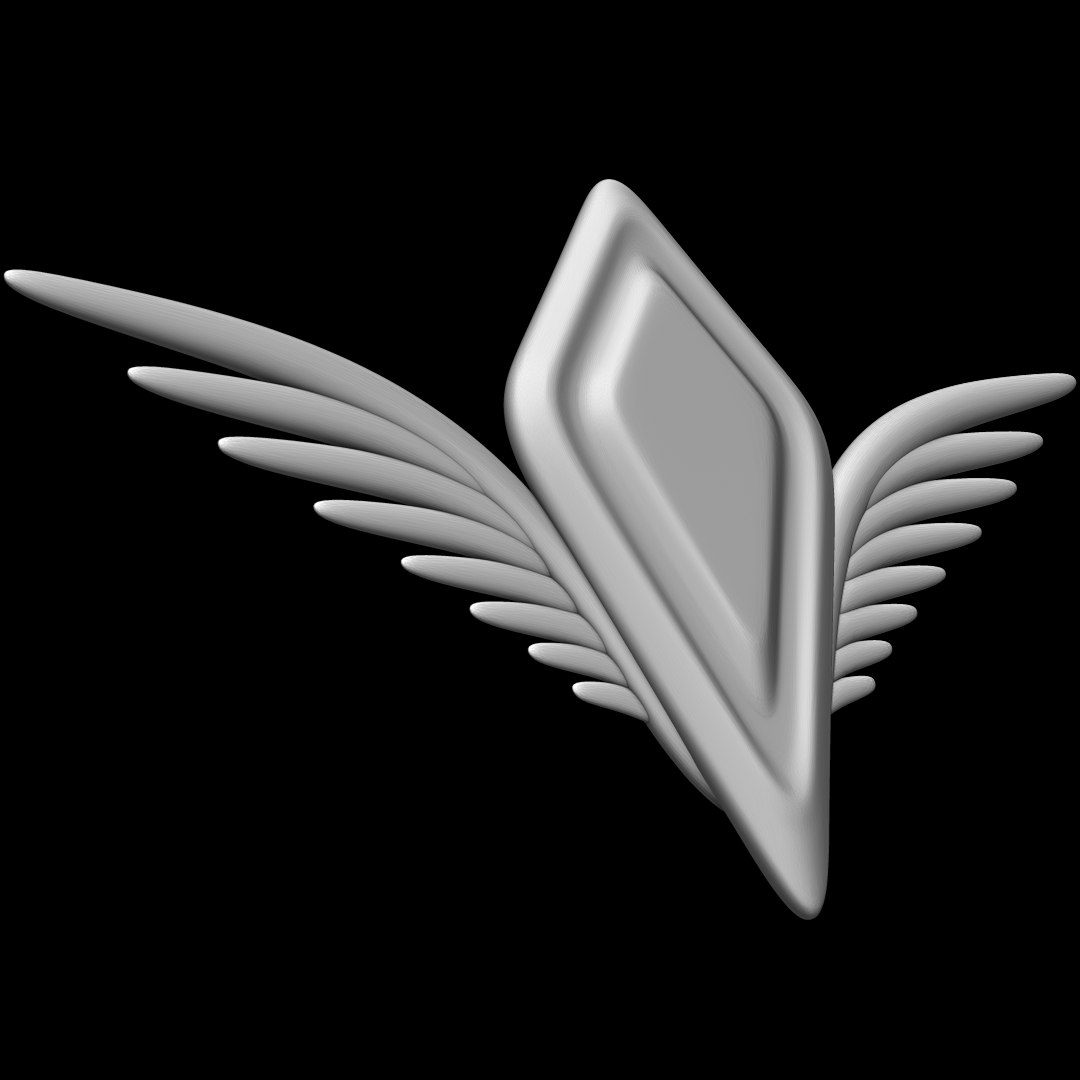 3d Wings Crest