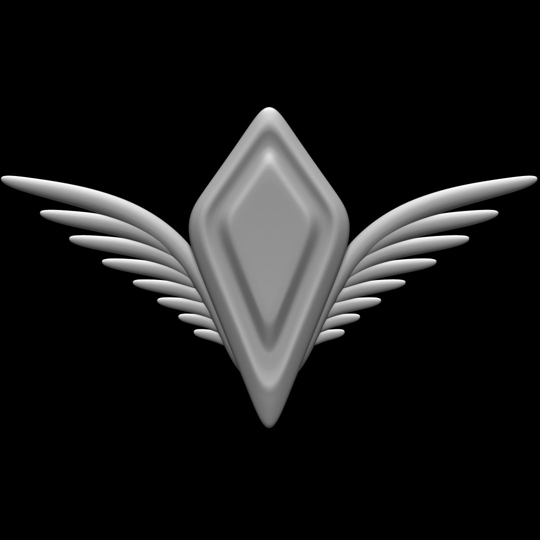 3d Wings Crest