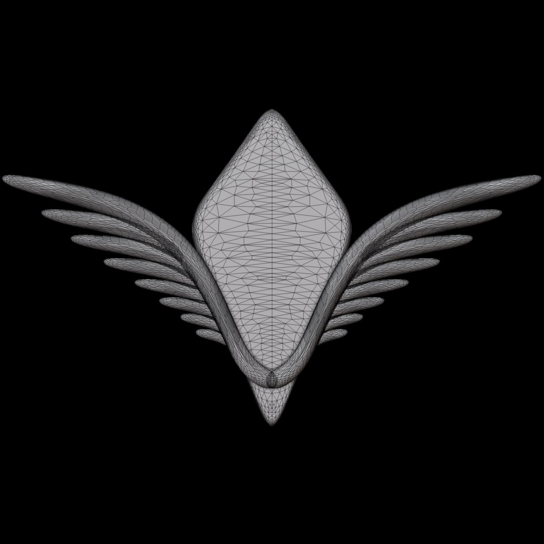 3d Wings Crest