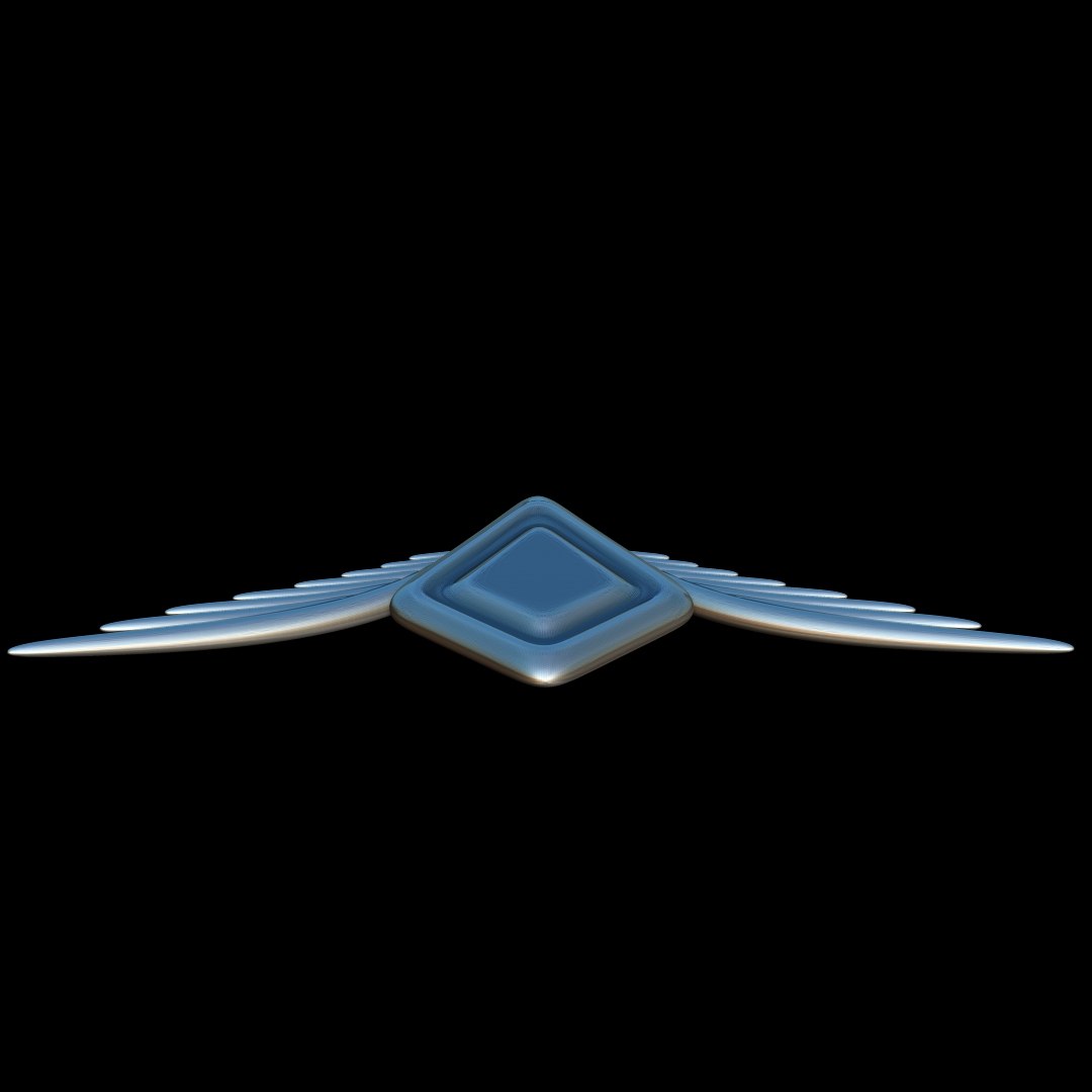3d Wings Crest