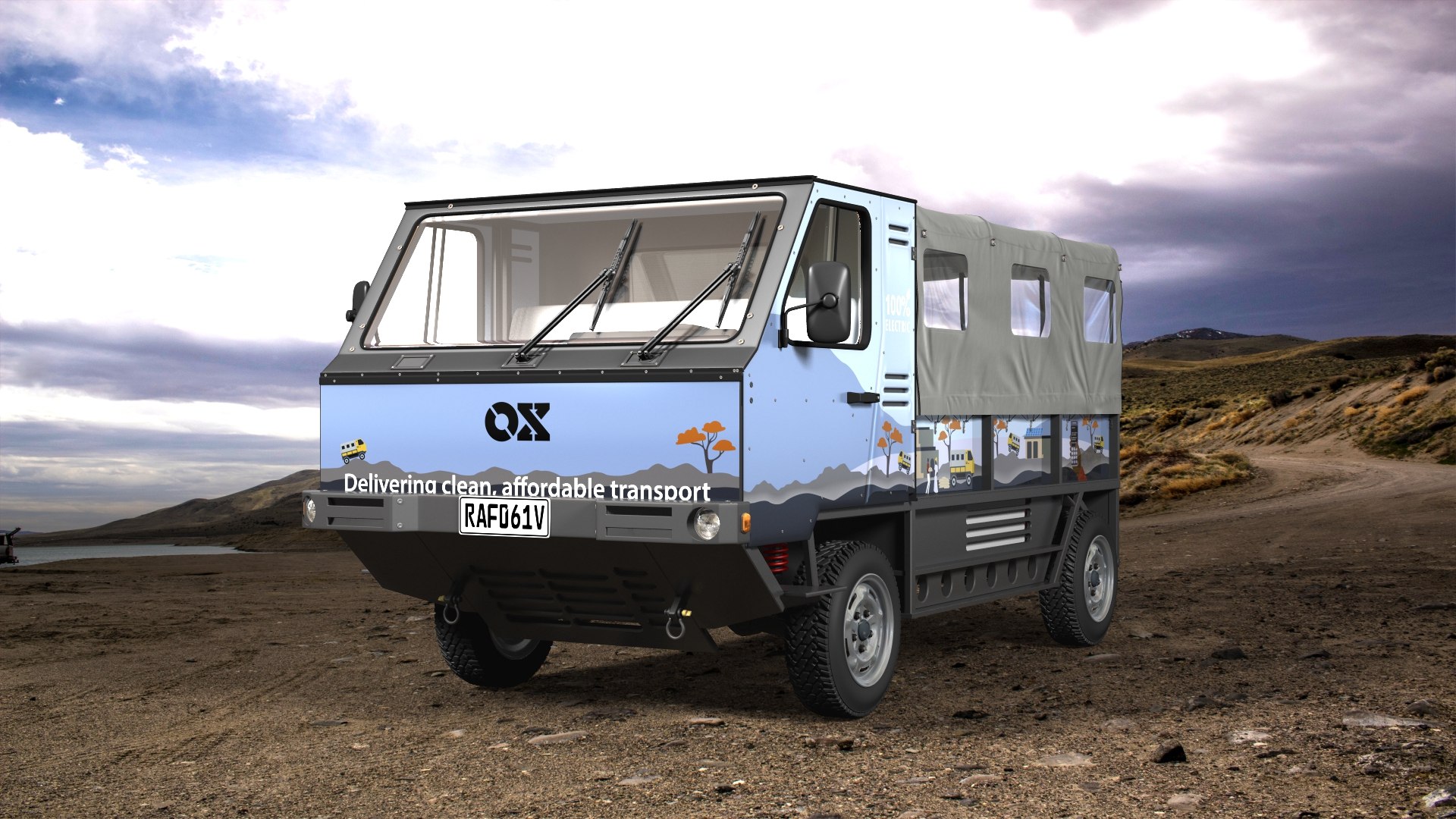 OX Electric Truck 3D Model - TurboSquid 2080112
