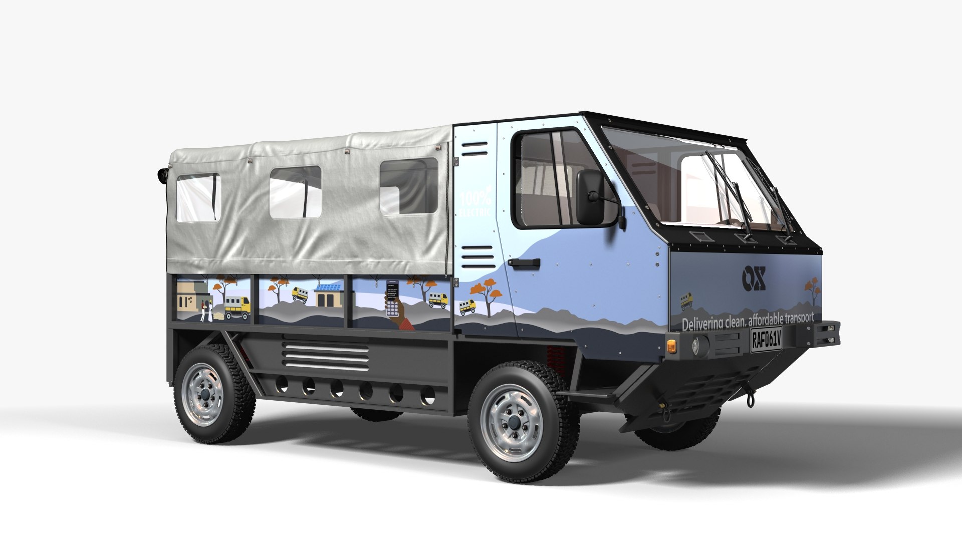 OX Electric Truck 3D Model - TurboSquid 2080112