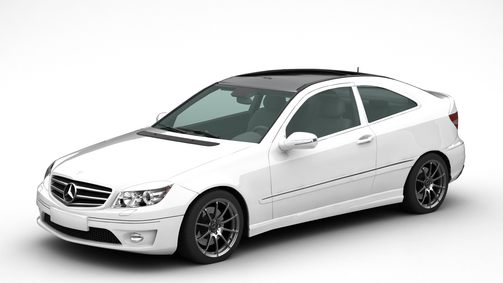 3D Model Mercedes Benz CLC Coupe W204 - TurboSquid 2010141