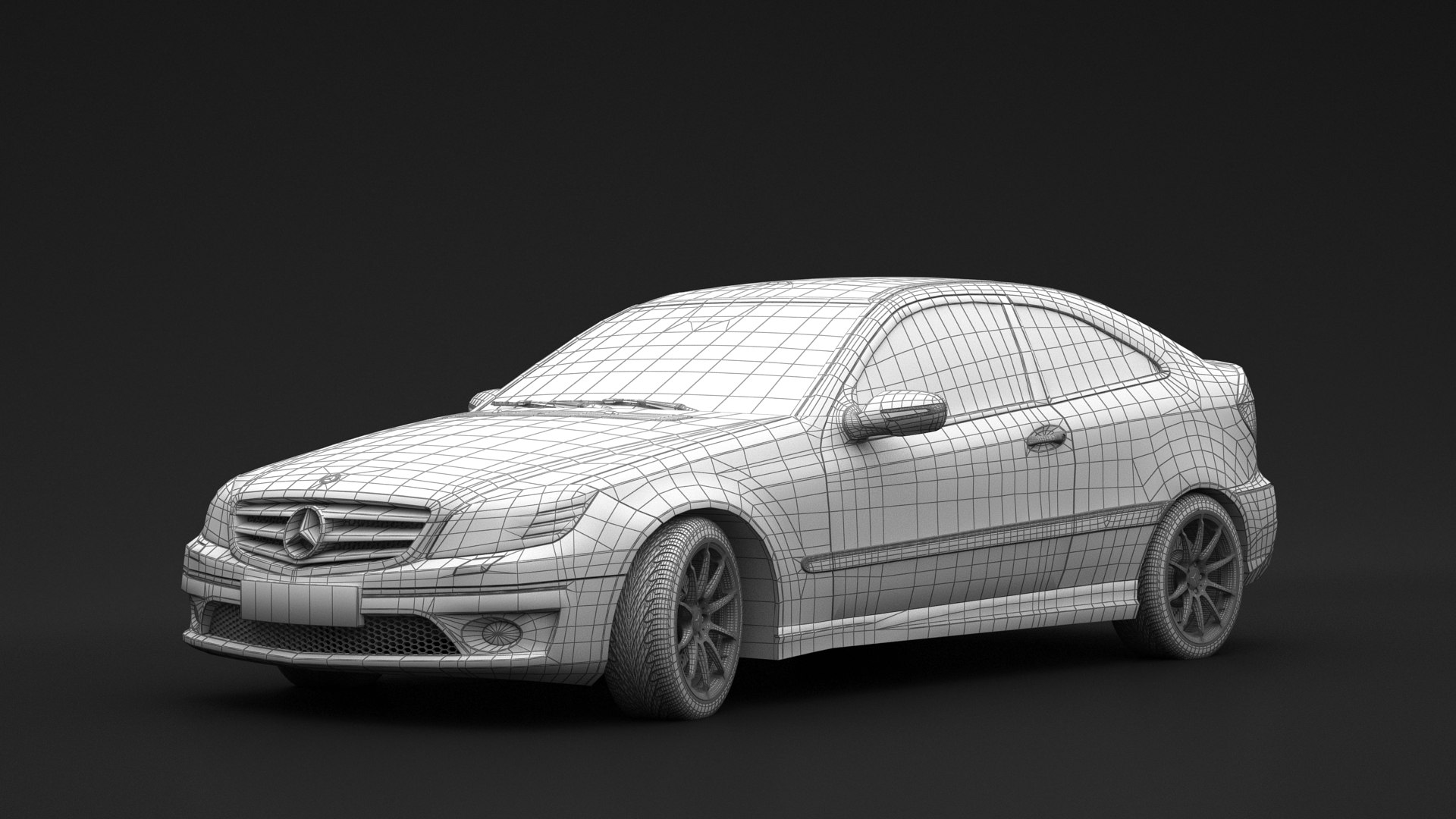 3D Model Mercedes Benz CLC Coupe W204 - TurboSquid 2010141